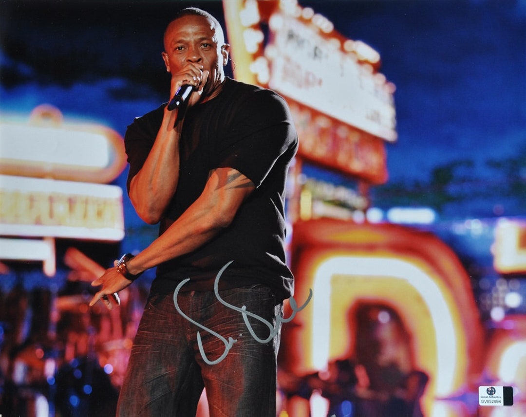 DR. DRE SIGNED Photo - Andre Romelle Young - Gangsta Rap - Death Row ...