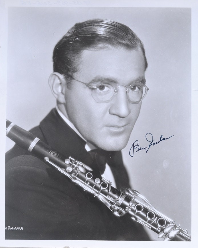 BENNY GOODMAN Signed Photo King of Swing W/coa - Etsy