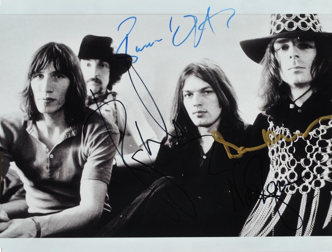 PINK FLOYD SIGNED Photo X4 Roger Waters, David Gilmour W/coa - Etsy