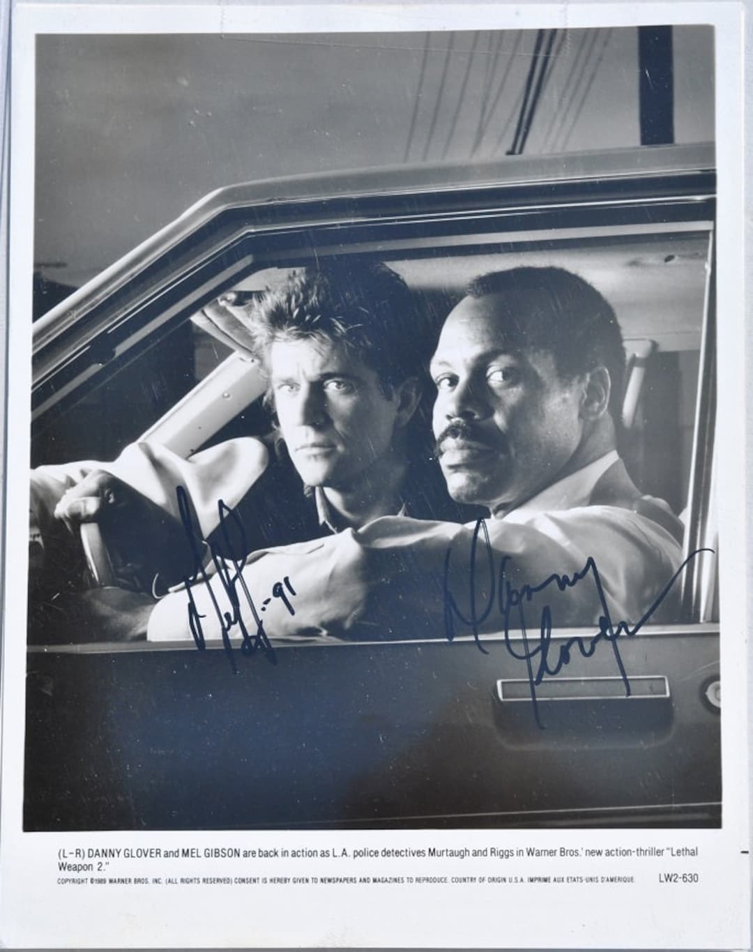 LETHAL WEAPON CAST Signed Photo X2 Mel Gibson Danny Glover - Etsy