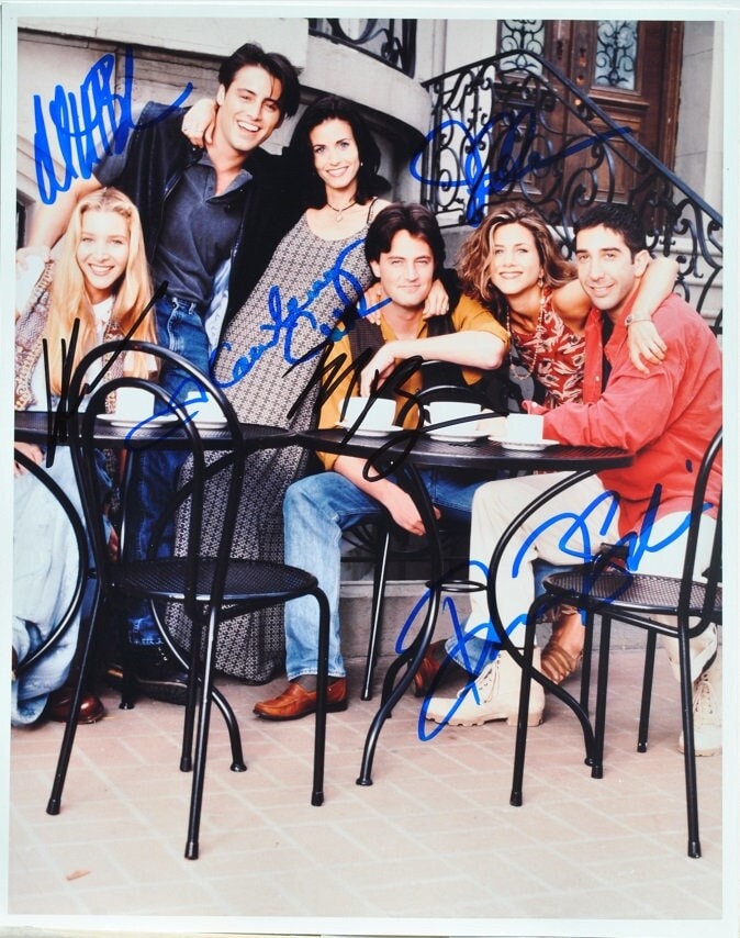 FRIENDS Cast Signed Photo X6 Jennifer Aniston, Courtney Cox W/coa - Etsy