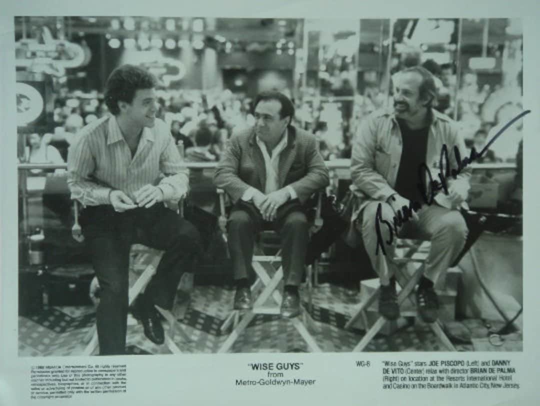 BRIAN DE PALMA Signed Photo - Wise Guys - Danny Devito, Joe Piscopo W ...