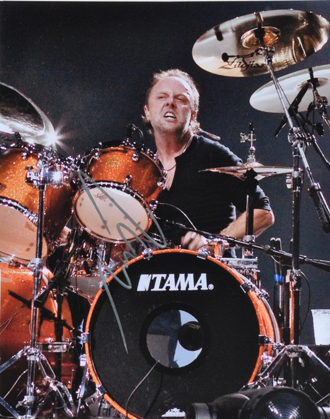 LARS ULRICH SIGNED Photo - Metallica W/coa - Etsy