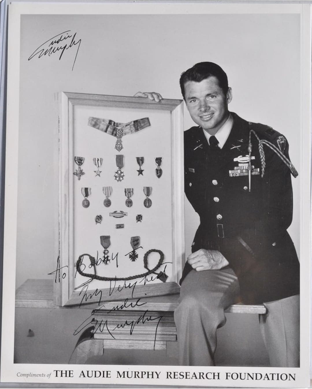 AUDEY MURPHY Signed Photo I to Hell and Back W/coa - Etsy