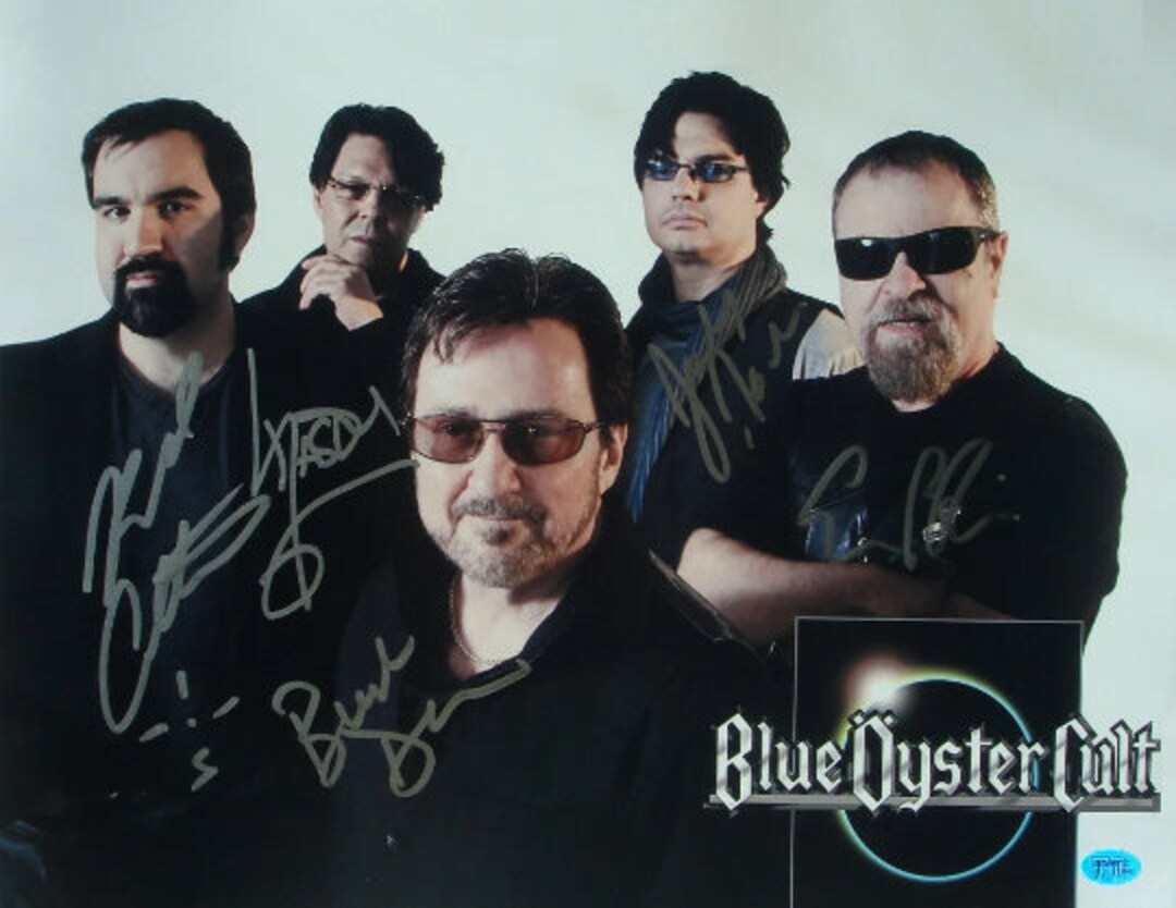 BLUE OYSTER CULT Signed Photo X5 - Buck Dharma, Eric Bloom, Danny ...
