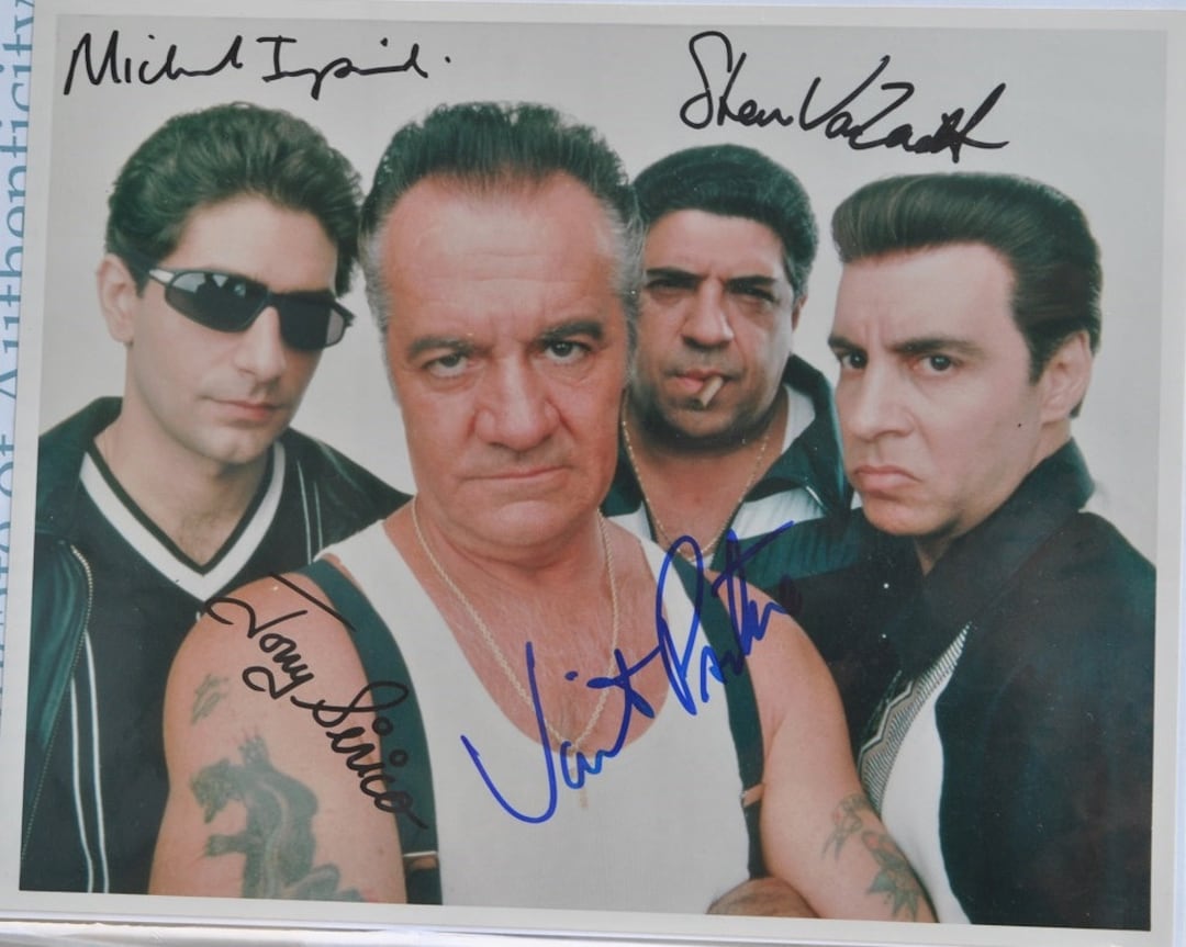 THE SOPRANOS CAST Signed Photo X4- Tony Sirico, Michael Imperioli ...
