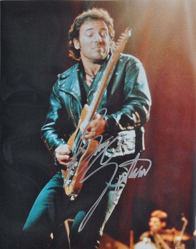 BRUCE SPRINGSTEEN Signed Photo the Boss E Street Band | Etsy