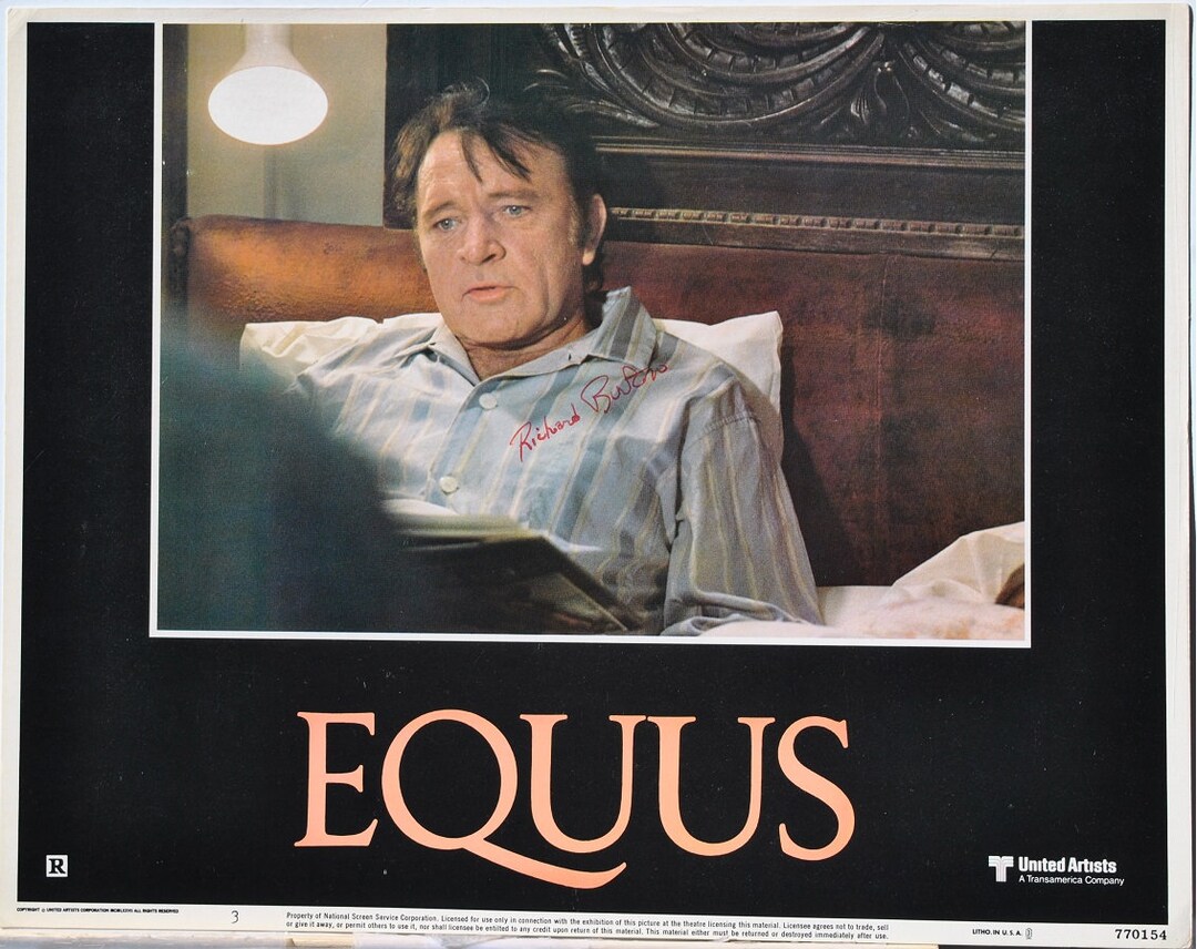 RICHARD BURTON Signed Photo - EQUUS - 11"x 14" W/coa - Etsy