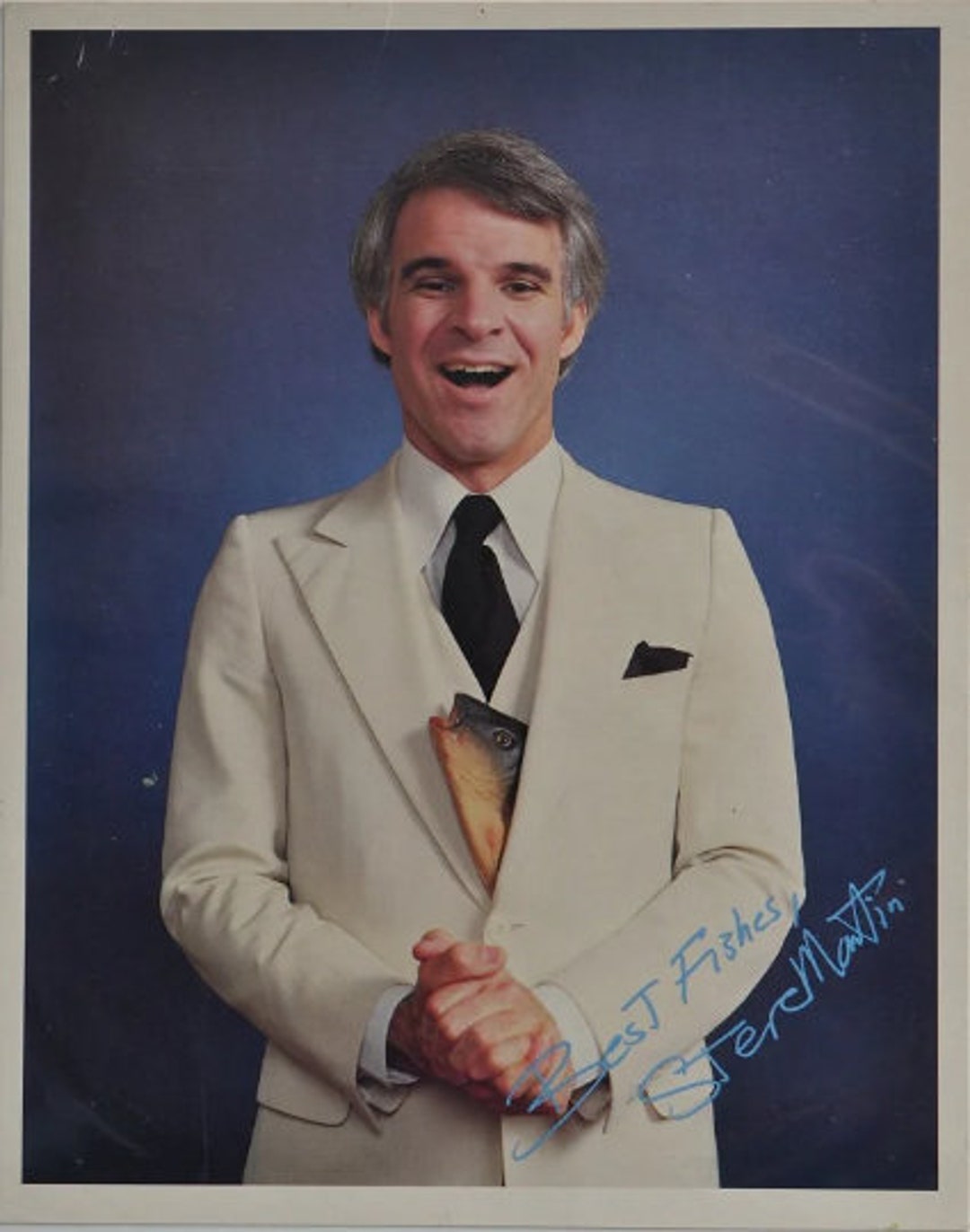 STEVE MARTIN SIGNED Photo - Best Fishes - Saturday Night Live - Wild ...