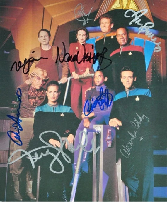 STAR TREK DS9 Cast Signed Photo X8 Avery Brooks Nana - Etsy
