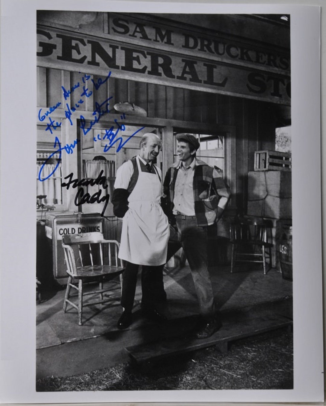 GREEN ACRES CAST Signed Photo X2 – Tom Lester & Frank Cady W/coa - Etsy
