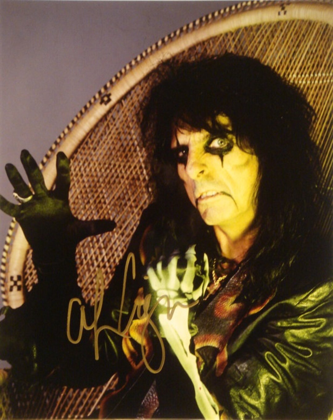 ALICE COOPER SIGNED Photo - Vincent Damon Furnier - School's Out W/coa ...