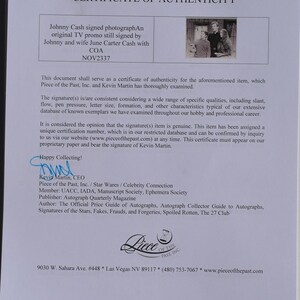 Johnny CASH & JUNE CARTER Signed Photo – W/coa - Etsy