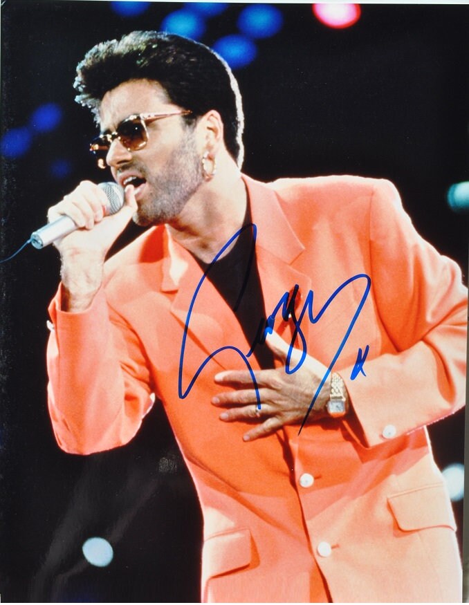 GEORGE MICHAEL Signed Photo - WHAM W/coa - Etsy