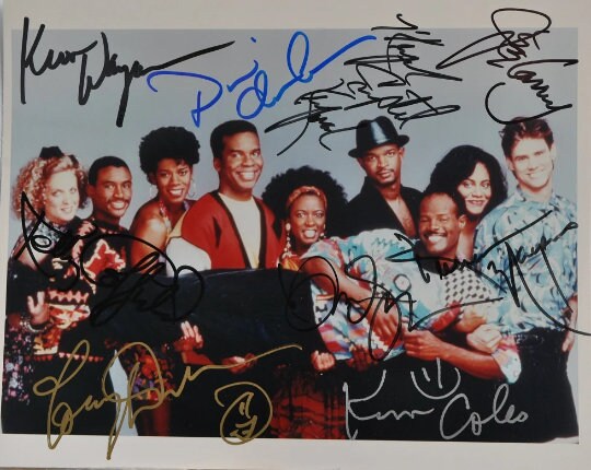 IN LIVING COLOR Cast Signed Photo X9 - Jim Carrey, Keenen Wayans, David ...