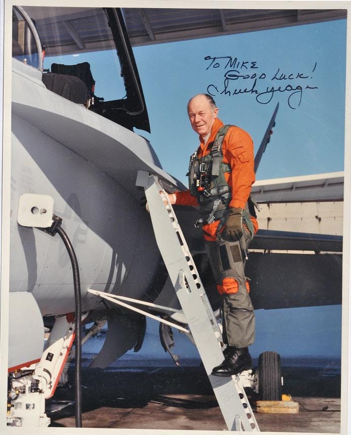 CHUCK YEAGER Signed Photo - U.S. Air Force Officer, Flying Ace W/coa - Etsy