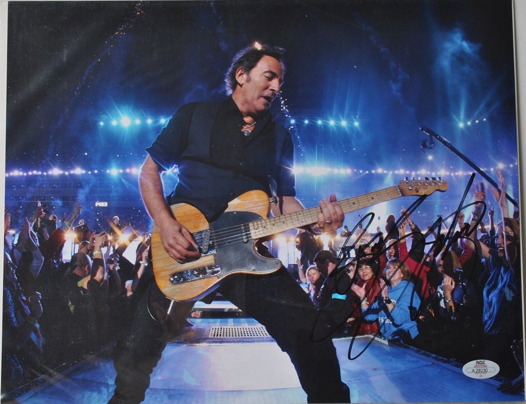BRUCE SPRINGSTEEN SIGNED Photo - the Boss - E Street Band W/coa - Etsy
