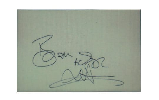 BON SCOTT Ac/dc SIGNED Autographed Page & Photo Ac/dc Ronald Belford ...