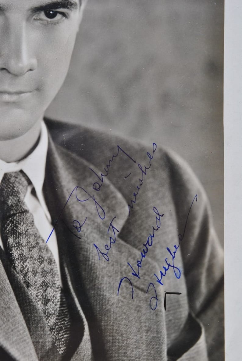 HOWARD HUGHES Signed Photo RARE – Aircraft and Films W/coa - Etsy