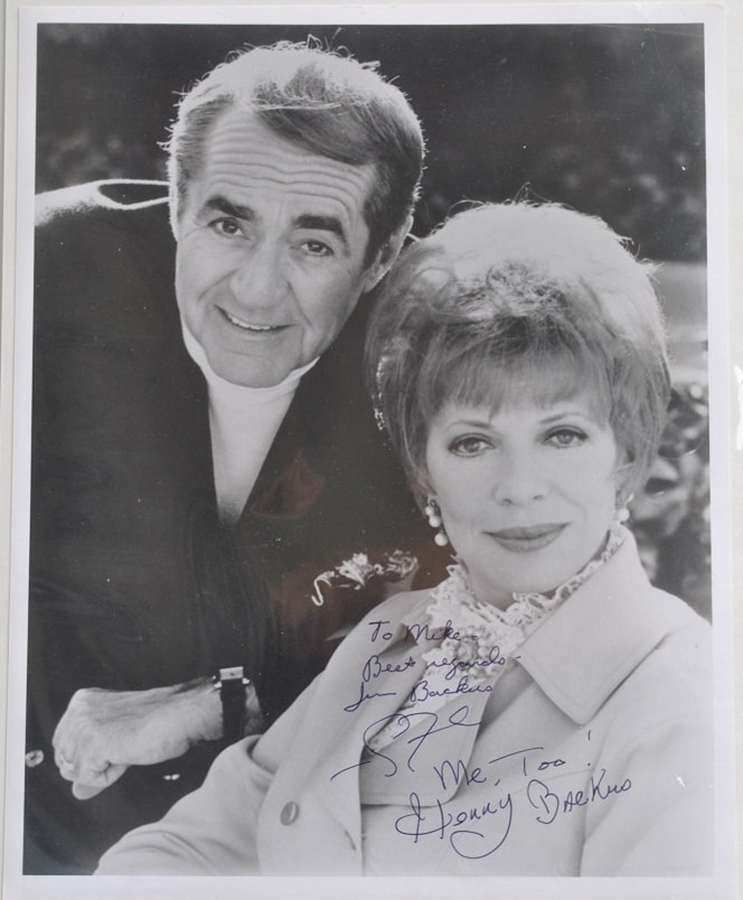 JIM BACKUS & HENNY Backus Signed Photo - Gilligan's Island , Mr. Magoo ...