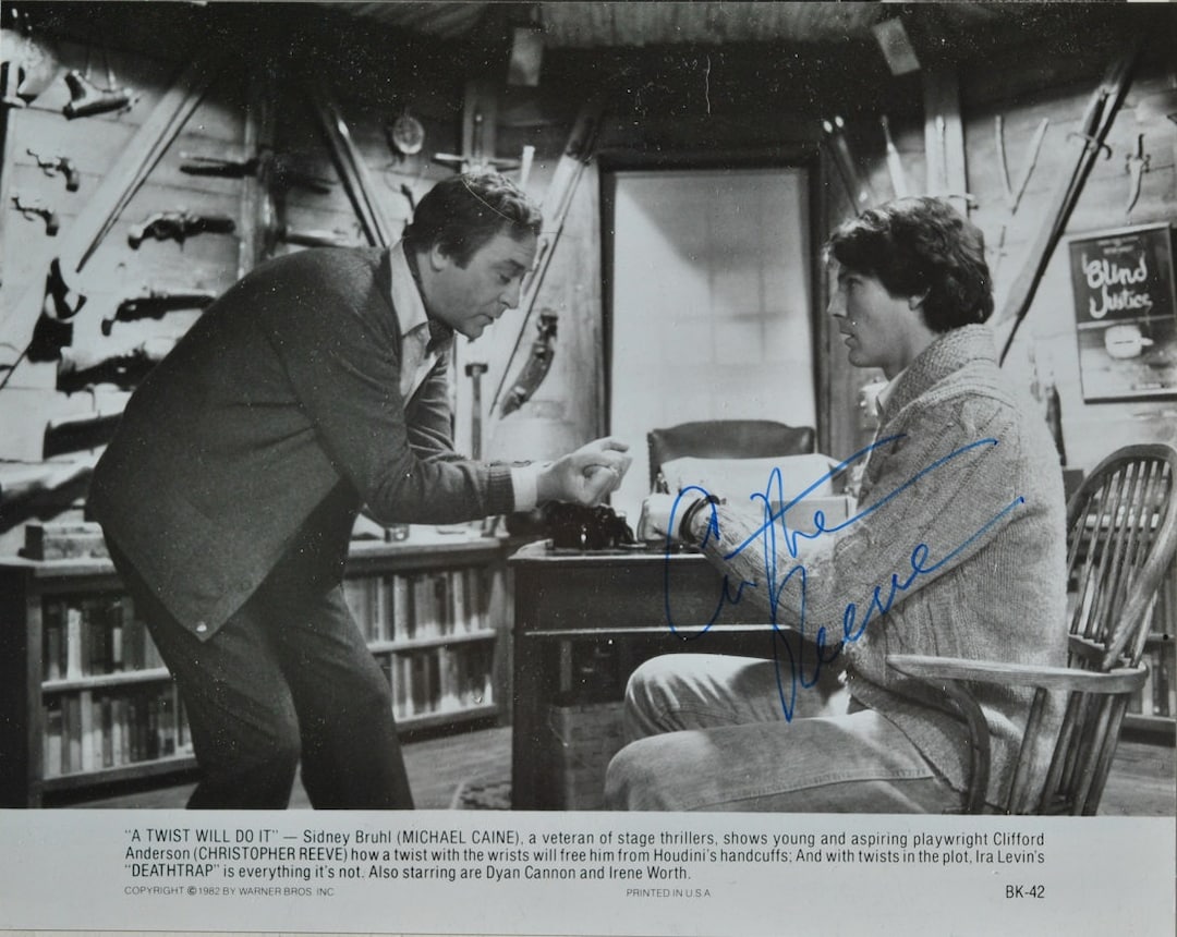CHRISTOPHER REEVE Signed Photo - Deathtrap W/coa - Etsy