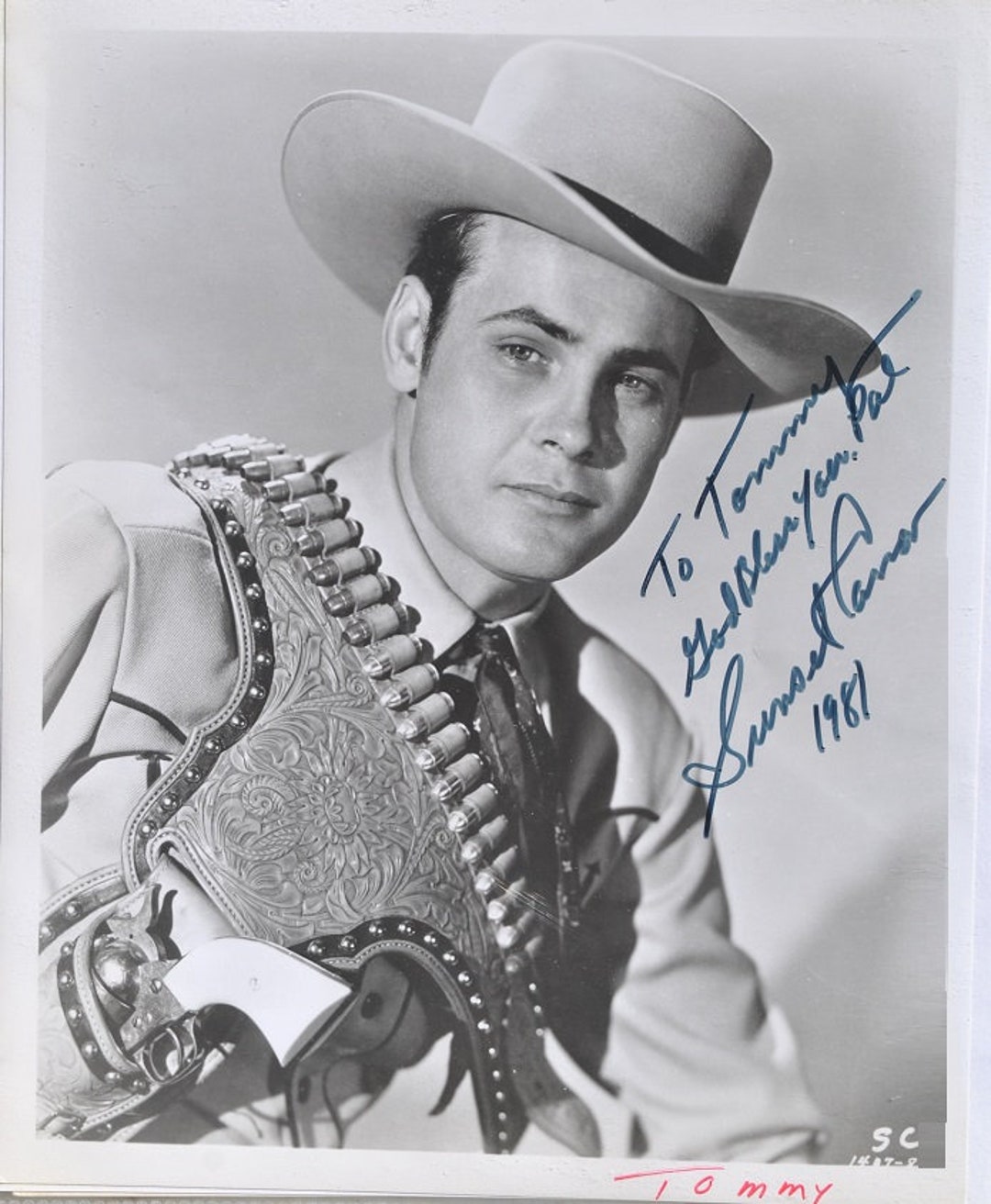 SUNSET CARSON SIGNED Photo - Days of Buffalo Bill, Alias Billy the Kid ...