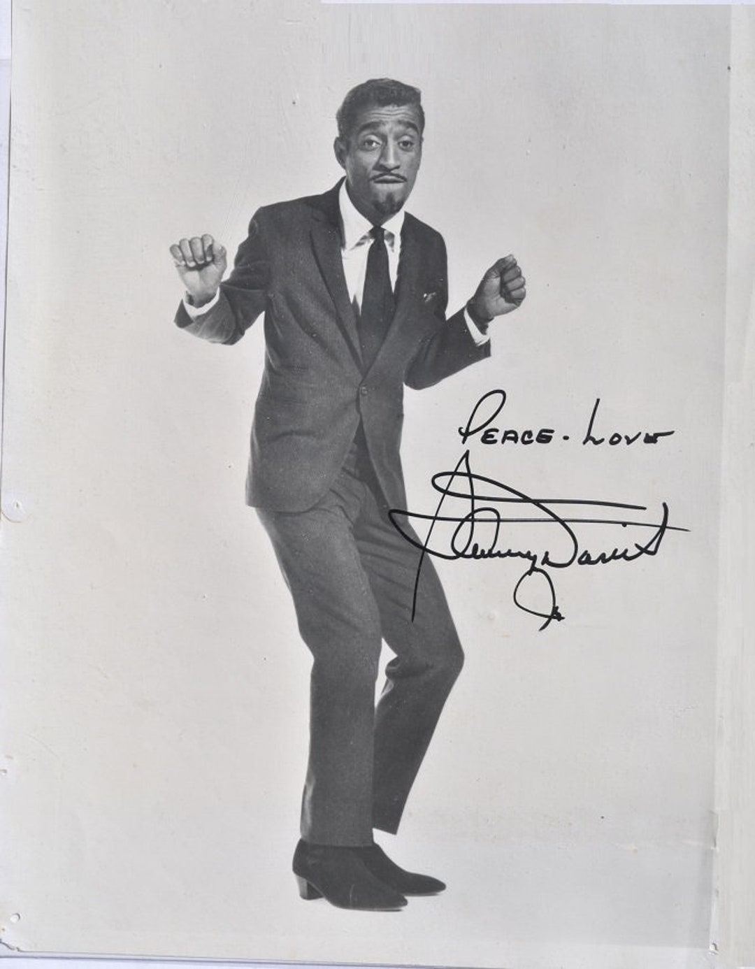 SAMMY DAVIS Jr. SIGNED Photo Rat Pack, Frank Sinatra, Dean Martin W/coa ...