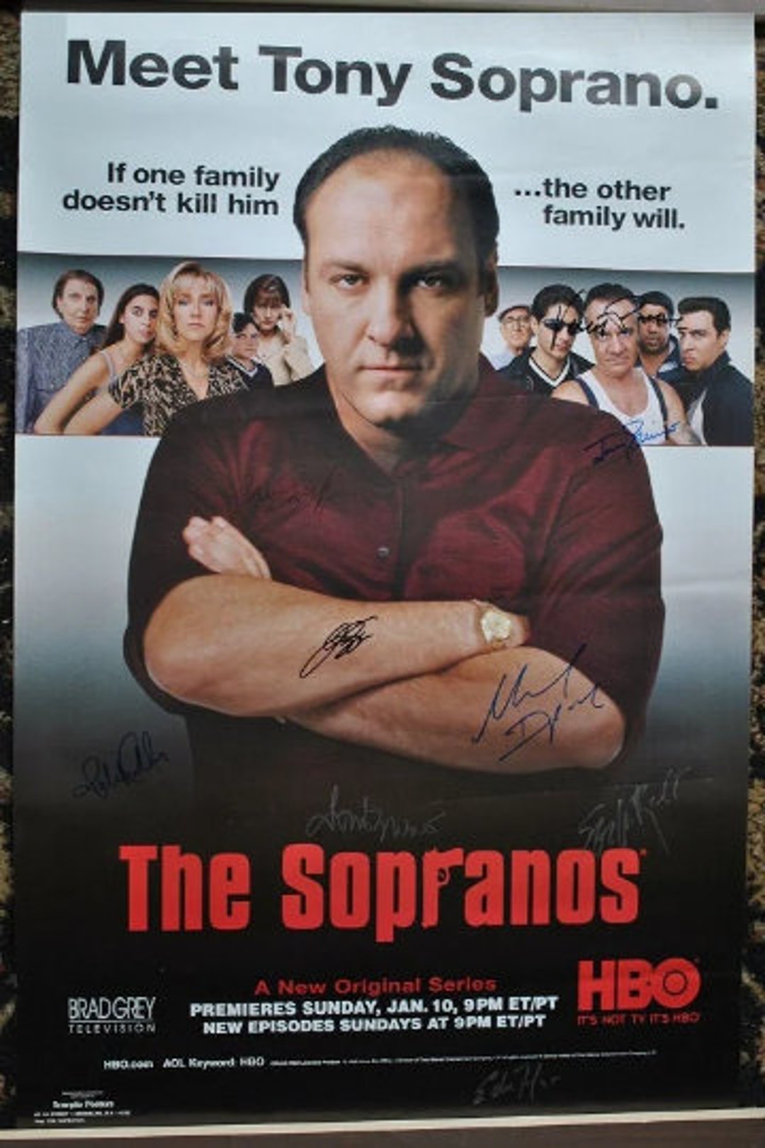 James Gandolfini Sopranos Poster