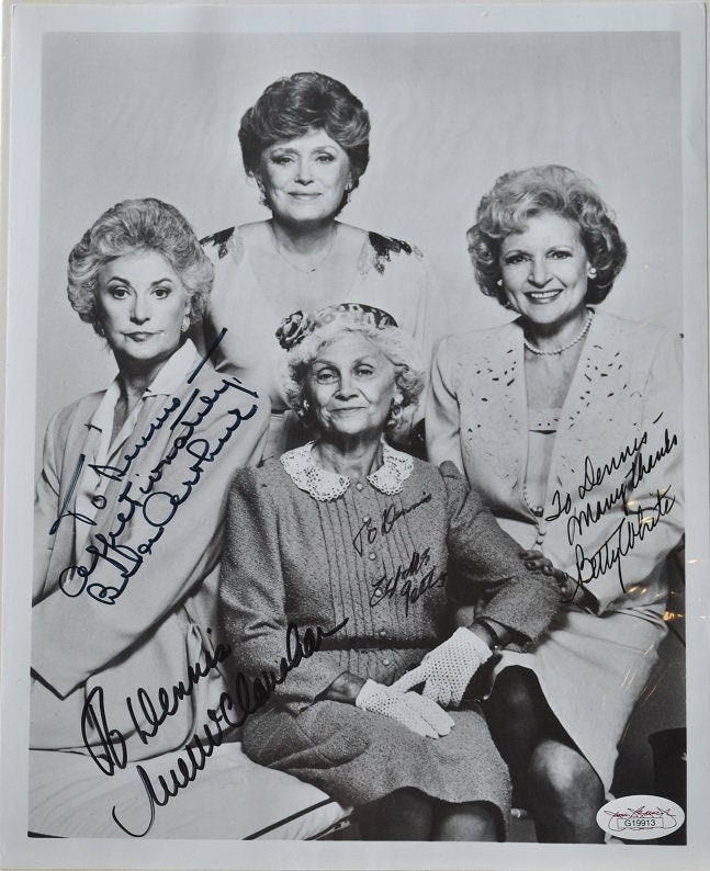 GOLDEN GIRLS CAST Signed Photo X4 - Beatrice Arthur, Betty White, Rue ...