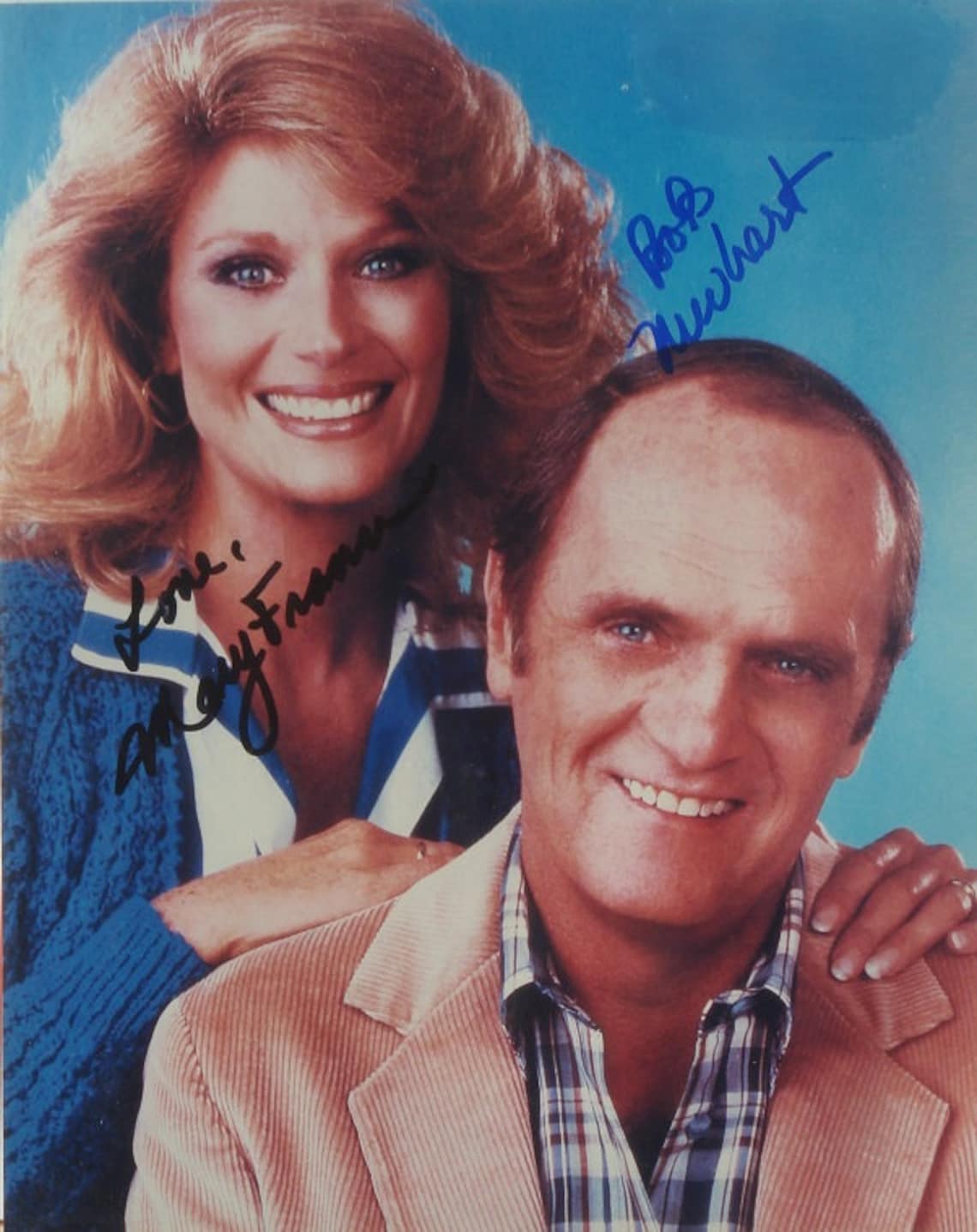 BOB NEWHART SHOW Cast Signed Photo X2 - Bob Newhart, Mary Frann W/coa ...