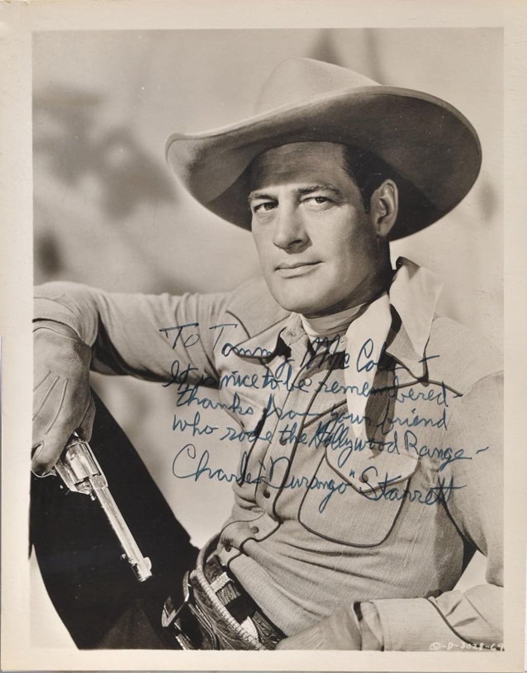 CHARLES STARRETT Signed Photo – the Durango Kid W/coa - Etsy