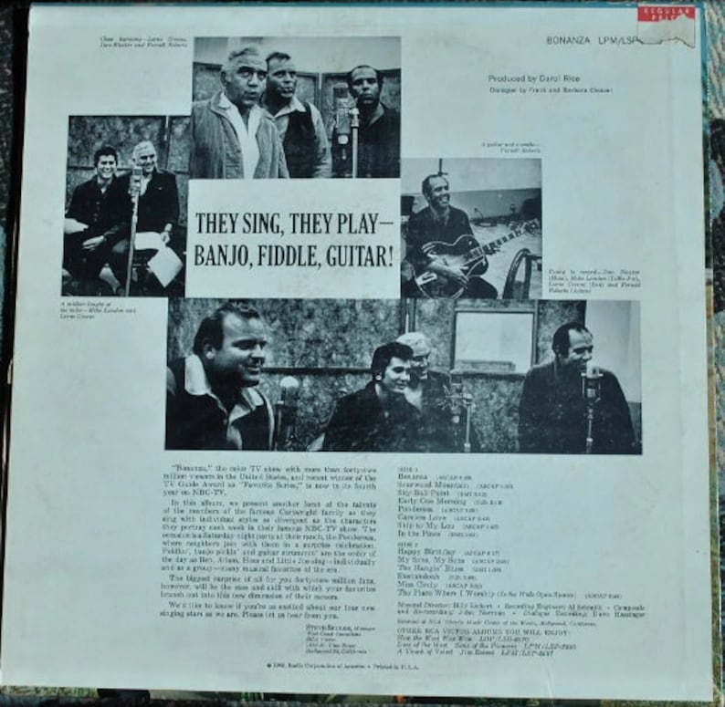 BONANZA CAST SIGNED Album X4 Ponderosa Party Time Dan - Etsy