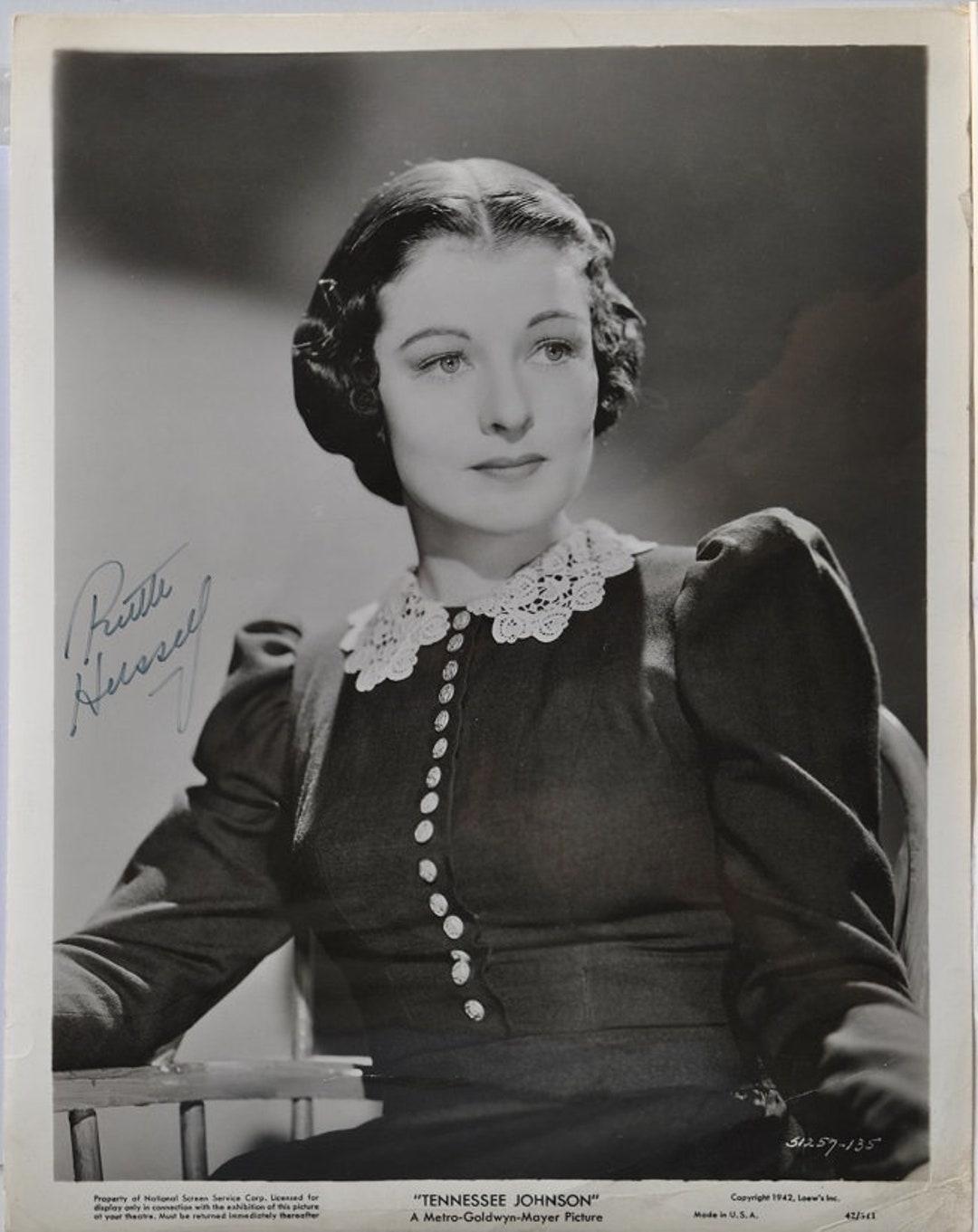 RUTH HUSSEY SIGNED Photo - the Philadelphia Story, Northwest Passage ...
