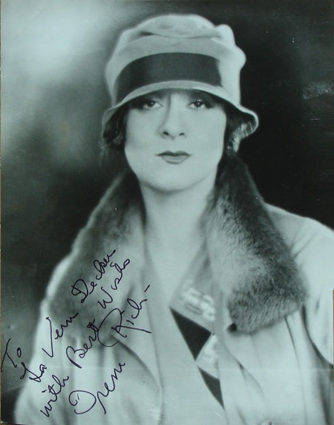 IRENE RICH SIGNED Photo Fort Apache, Angel and the Badman W/coa - Etsy