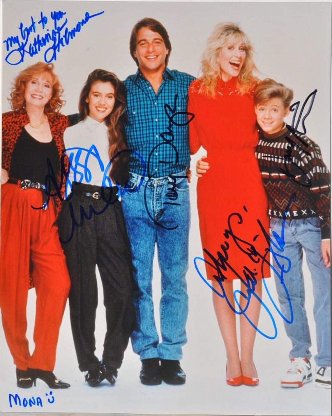 WHO'S THE BOSS Cast Signed Photo Alyssa Milano, Katharine Helmond ...