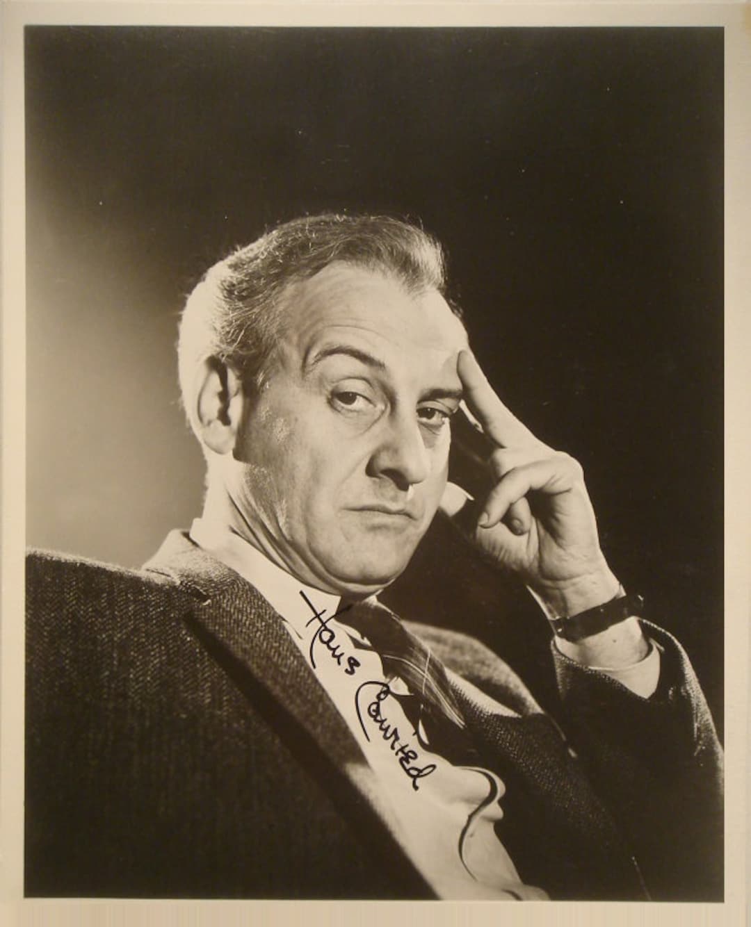 HANS CONRIED Signed Photo - the George Burns and Gracie Allen Show W ...