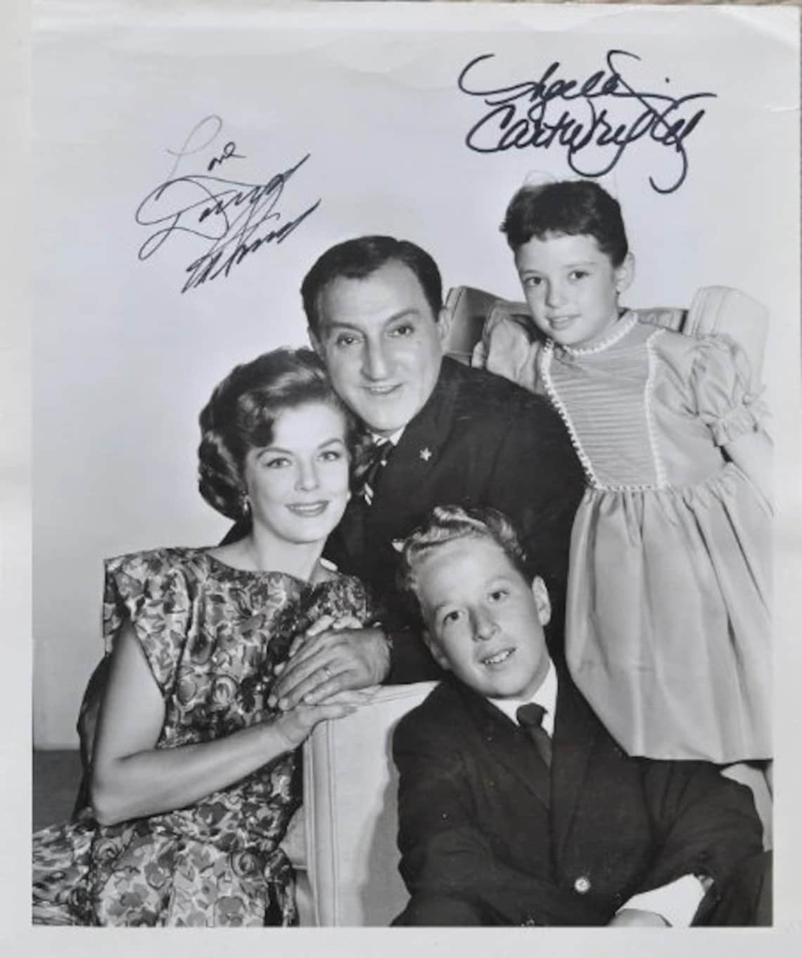 DANNY THOMAS & ANGELA Cartwright Signed Photo X2 - Danny Thomas Show ...
