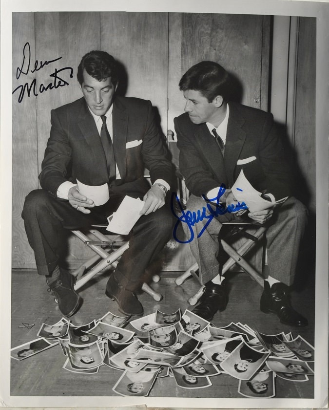 Dean Martin & Jerry Lewis Signed Photo X2 - the Caddy - Martin and ...