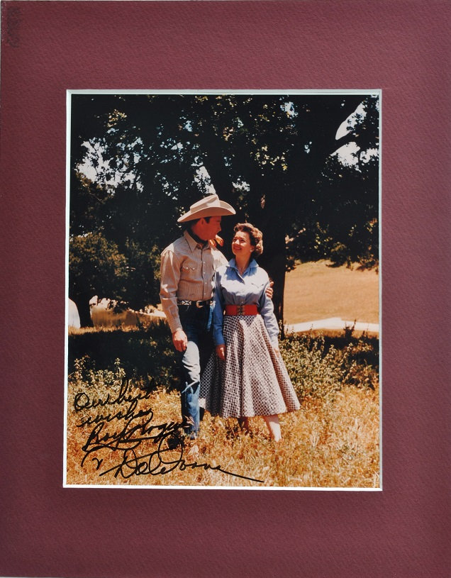 ROY ROGERS & DALE Evans Signed Photo X2 Matted - Etsy