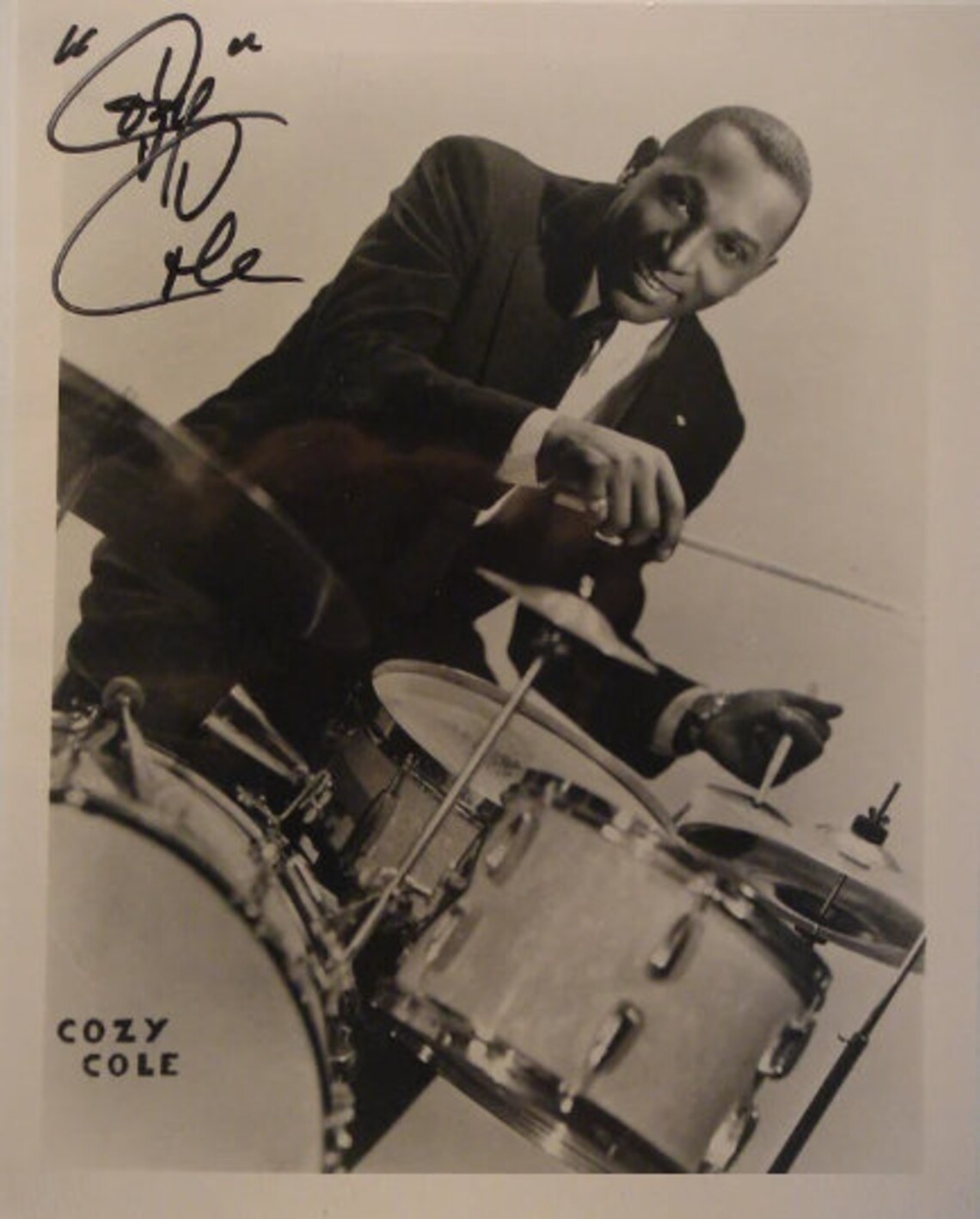 COZY COLE SIGNED Autographed Photo - Jazz Drummer W/coa - Etsy
