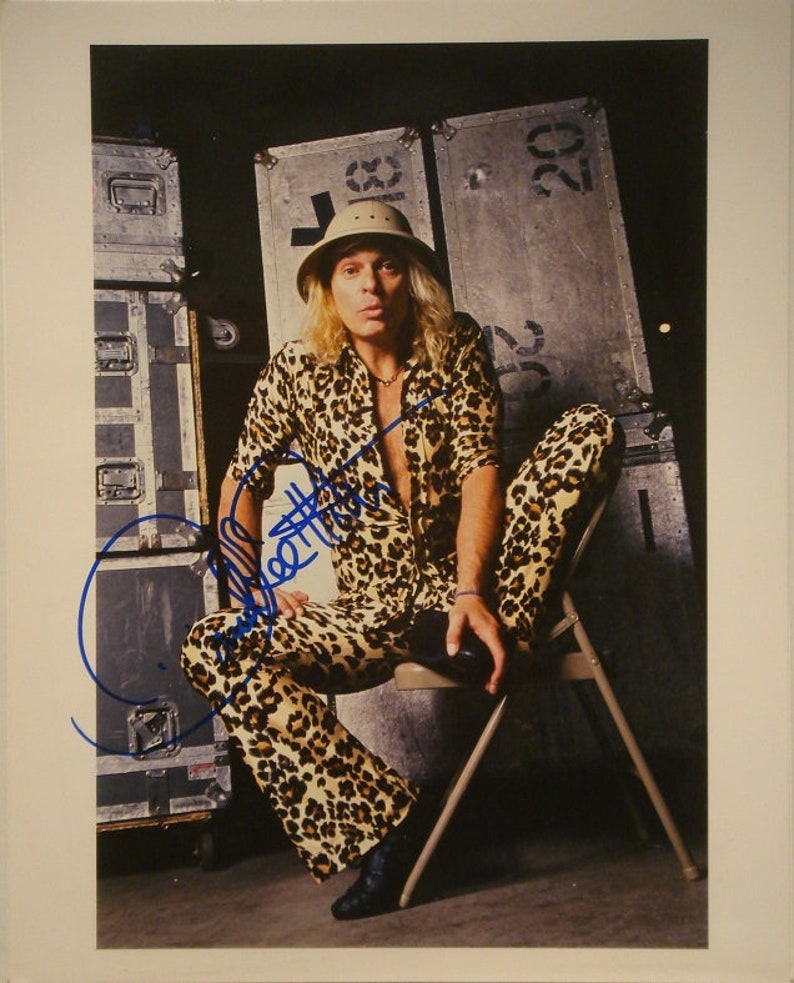 DAVID LEE ROTH Signed Photo - Van Halen W/coa - Etsy