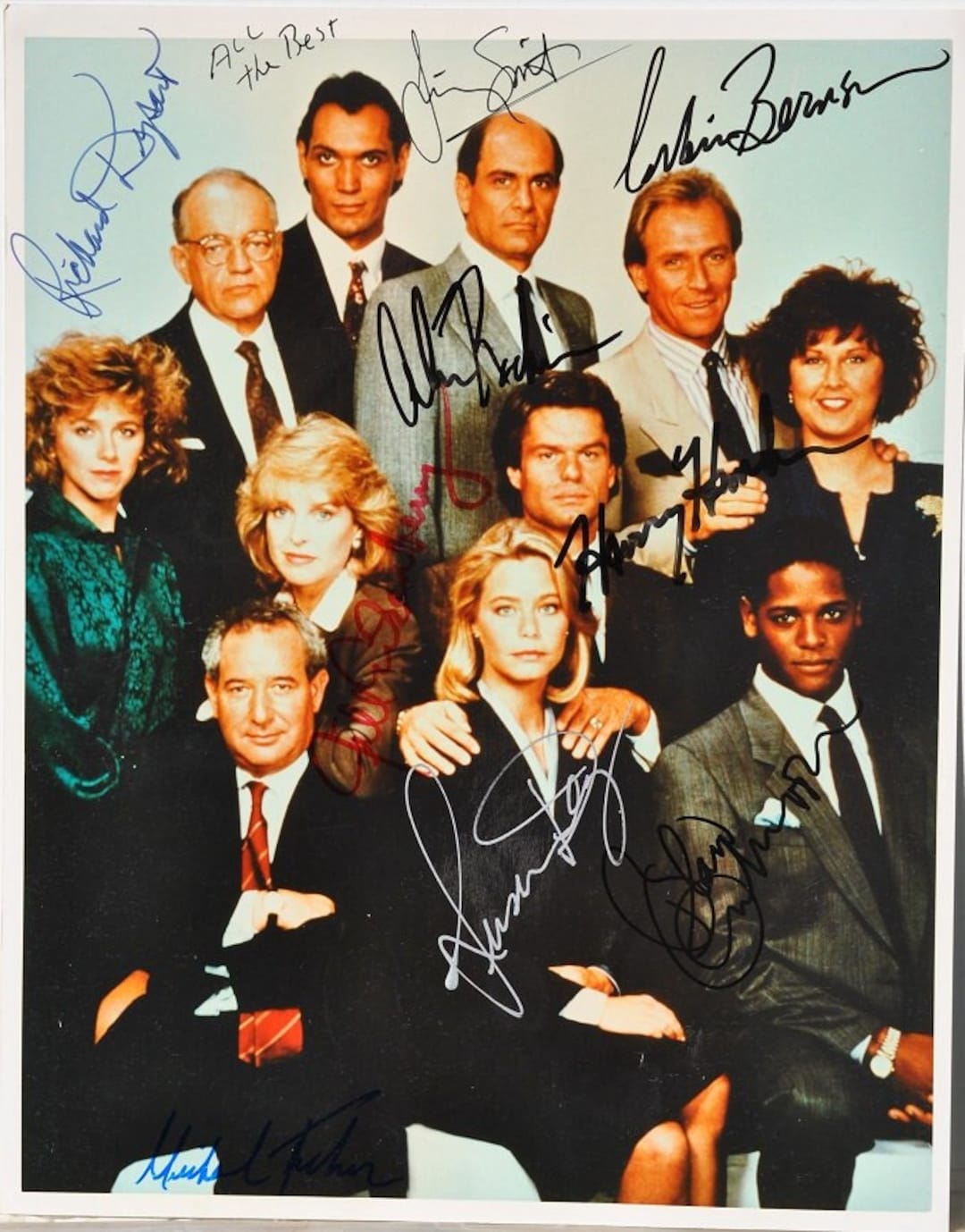 L.A. LAW Cast Signed Photo X8 - Corbin Bernsen, Susan Dey, + W/coa - Etsy