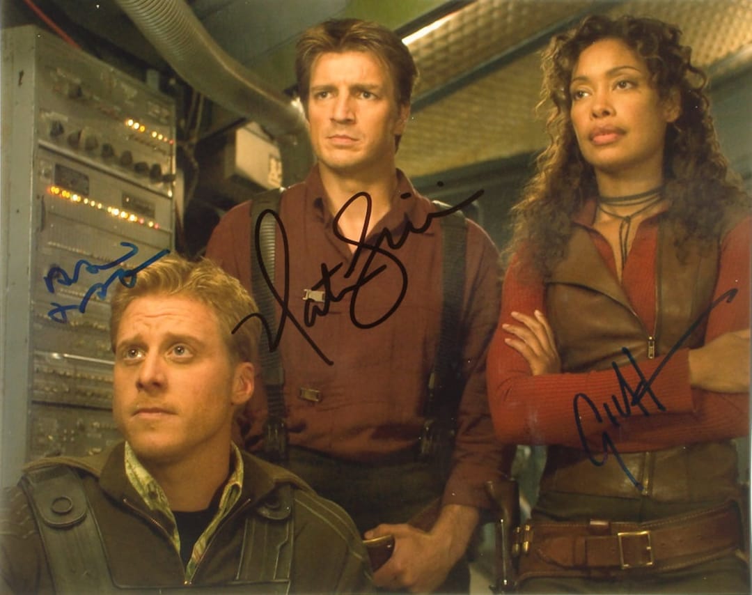 FIREFLY CAST SIGNED Photo X3 - Nathan Fillion, Gina Torres, Alan Tudyk ...