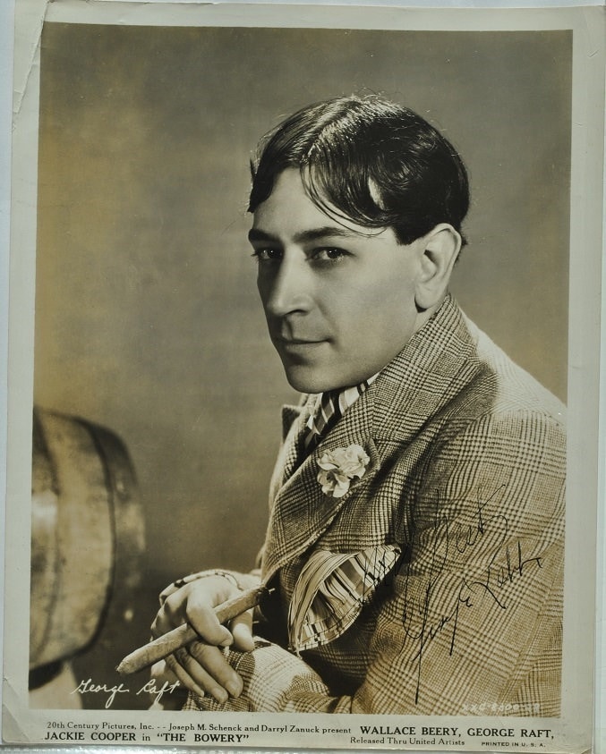 GEORGE RAFT Signed Photo - the Bowery - Bolero - Some Like It Hot W/coa ...