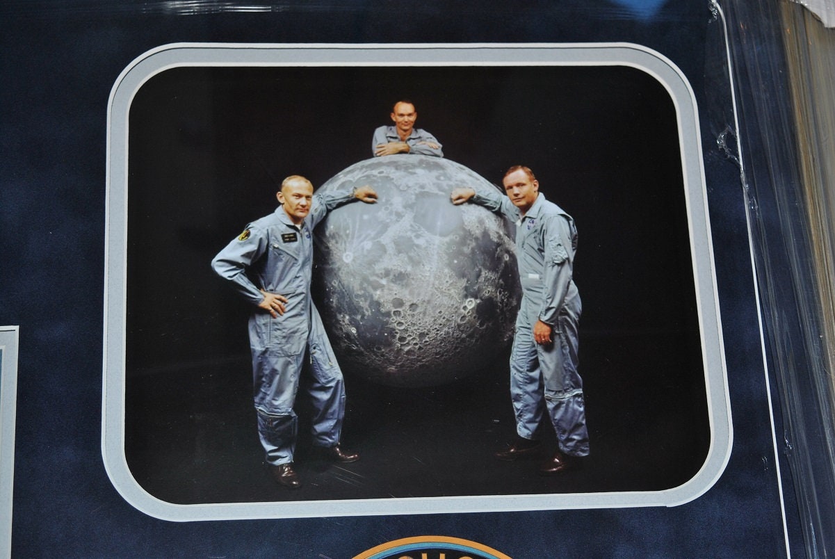 APOLLO 11 Signed Albumx3 Neil Armstrong, Michael Collins, Buzz Aldren ...