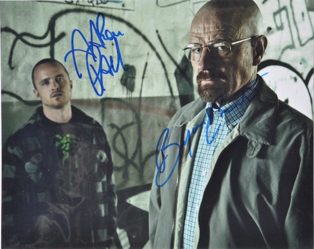 BREAKING BAD CAST Signed Photo X2 Bryan Cranston Aaron Paul - Etsy Canada
