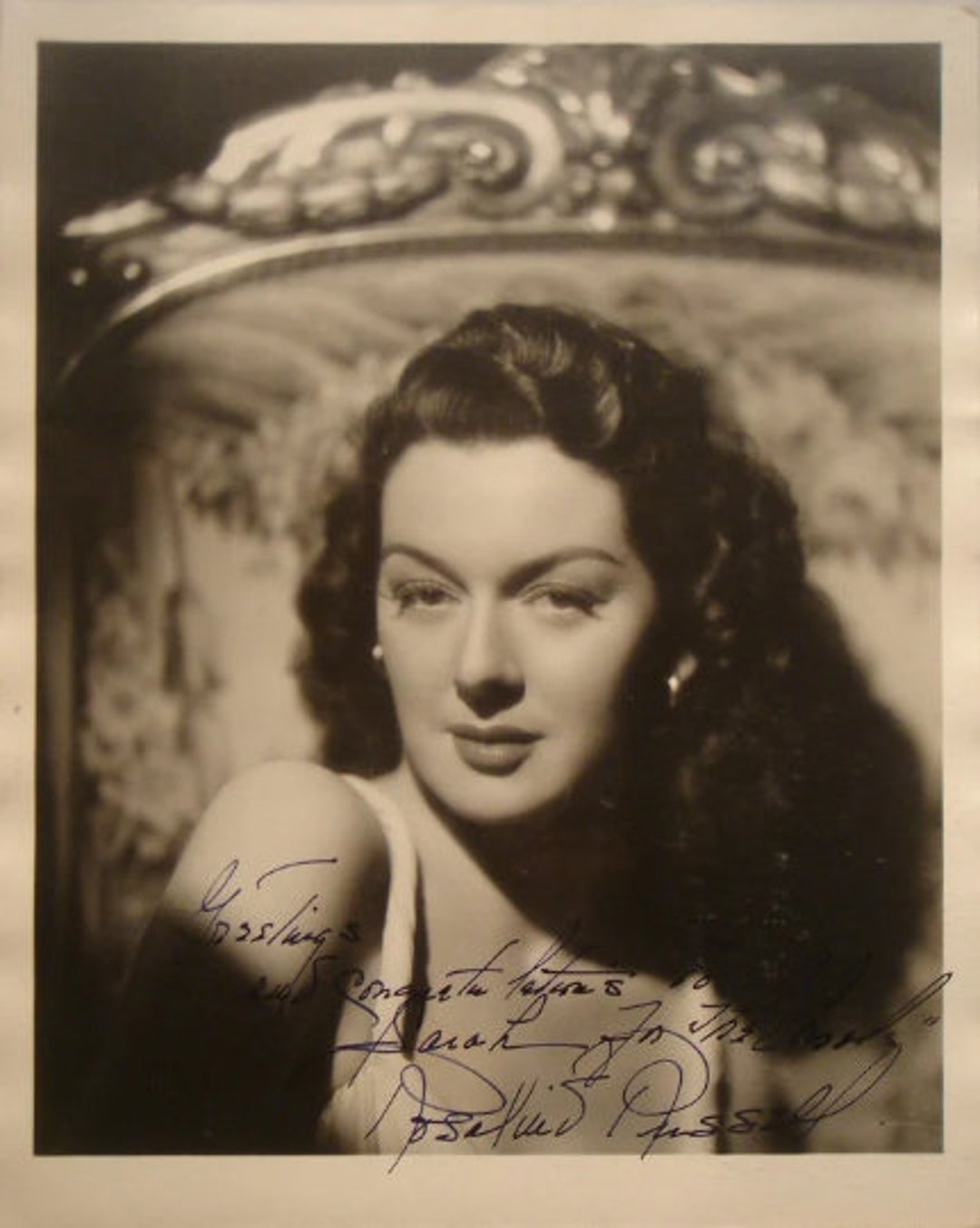 ROSALIND RUSSELL SIGNED Photo - His Girl Friday - Wonderful Town - My ...