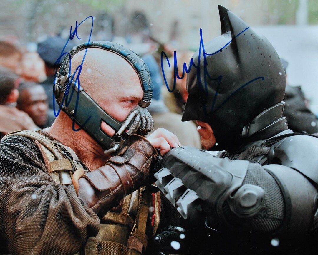 BATMAN - the DARK KNIGHT Rises Cast Signed X2 - Christian Bale, Tom Hardy W/coa - Etsy