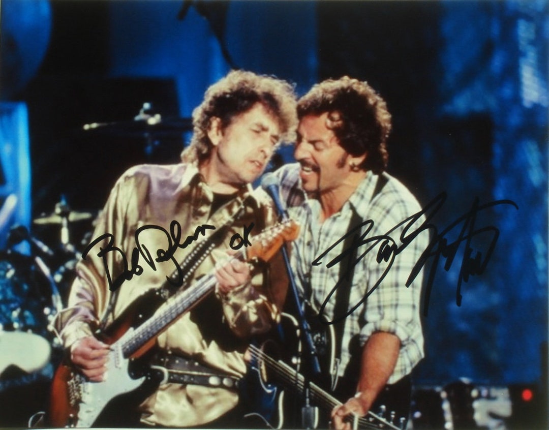 BOB DYLAN & Bruce SPRINGSTEEN Signed Photo - Hall of Fame W/coa - Etsy