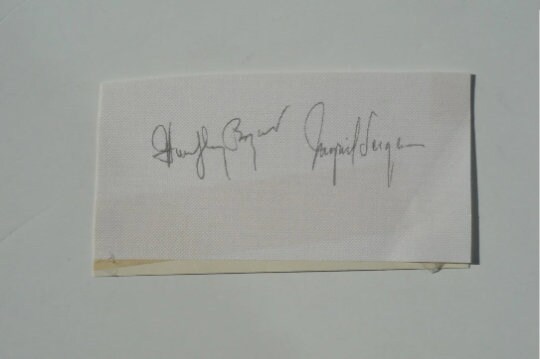 HUMPHREY BOGART and Ingrid BERGMAN Signed Autographed Photo ...